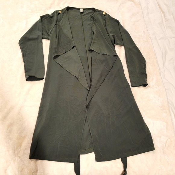 Lilian | Jackets & Coats | Olive Green Long Coat | Poshmark